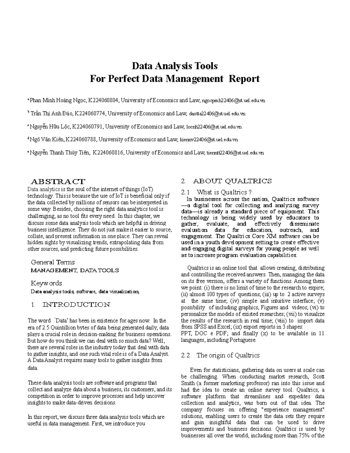 Sample 3 - QHQT - Data Analysis Tools For Perfect Data Management ...