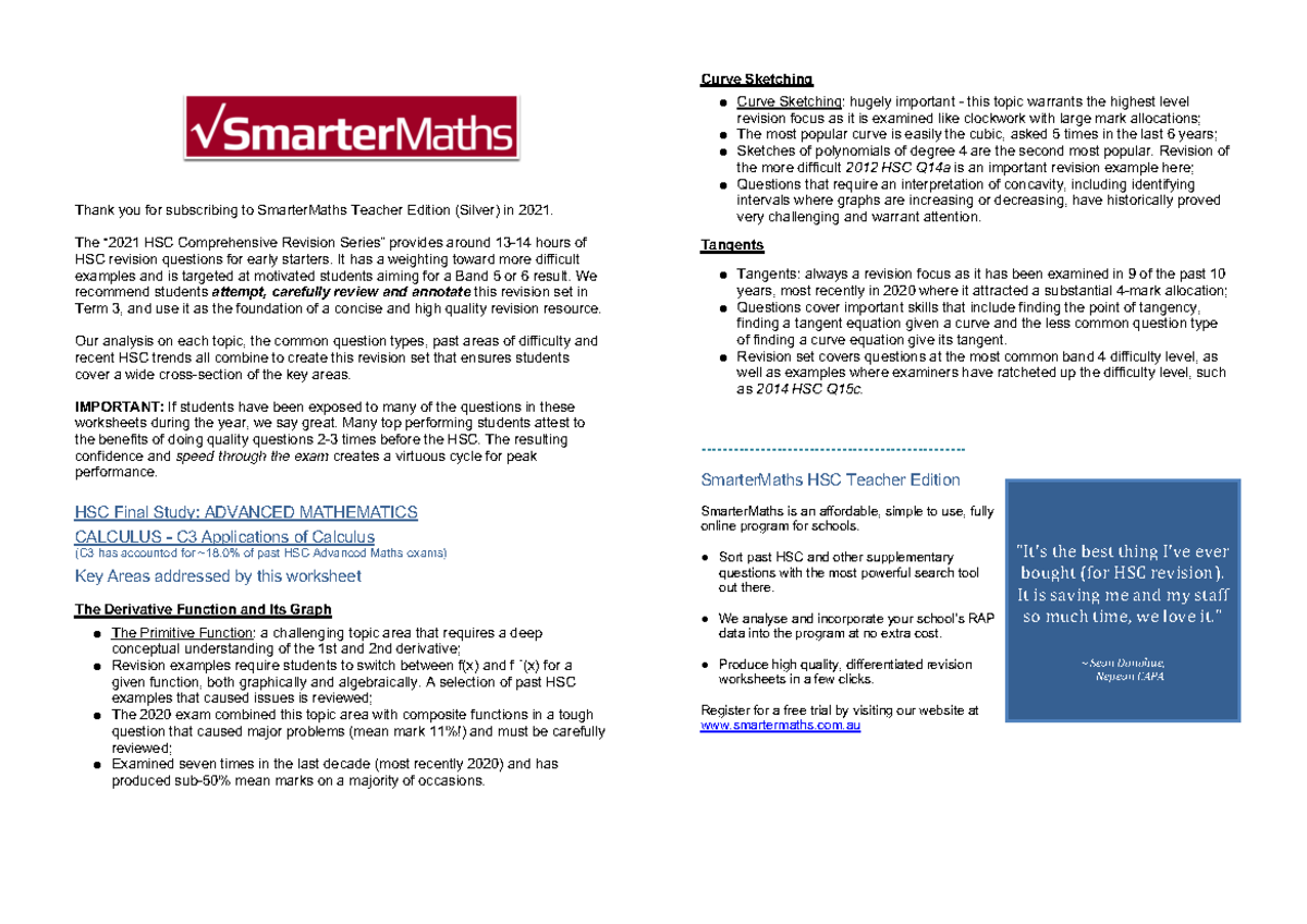 ADV-2021HSC-CRS-C3 1 - math - Thank you for subscribing to SmarterMaths ...