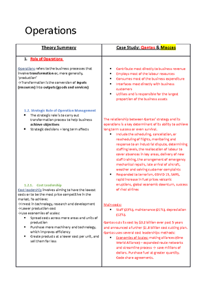 Business Studies Acronyms - For all Topics - Operations (RIPS) Role ...