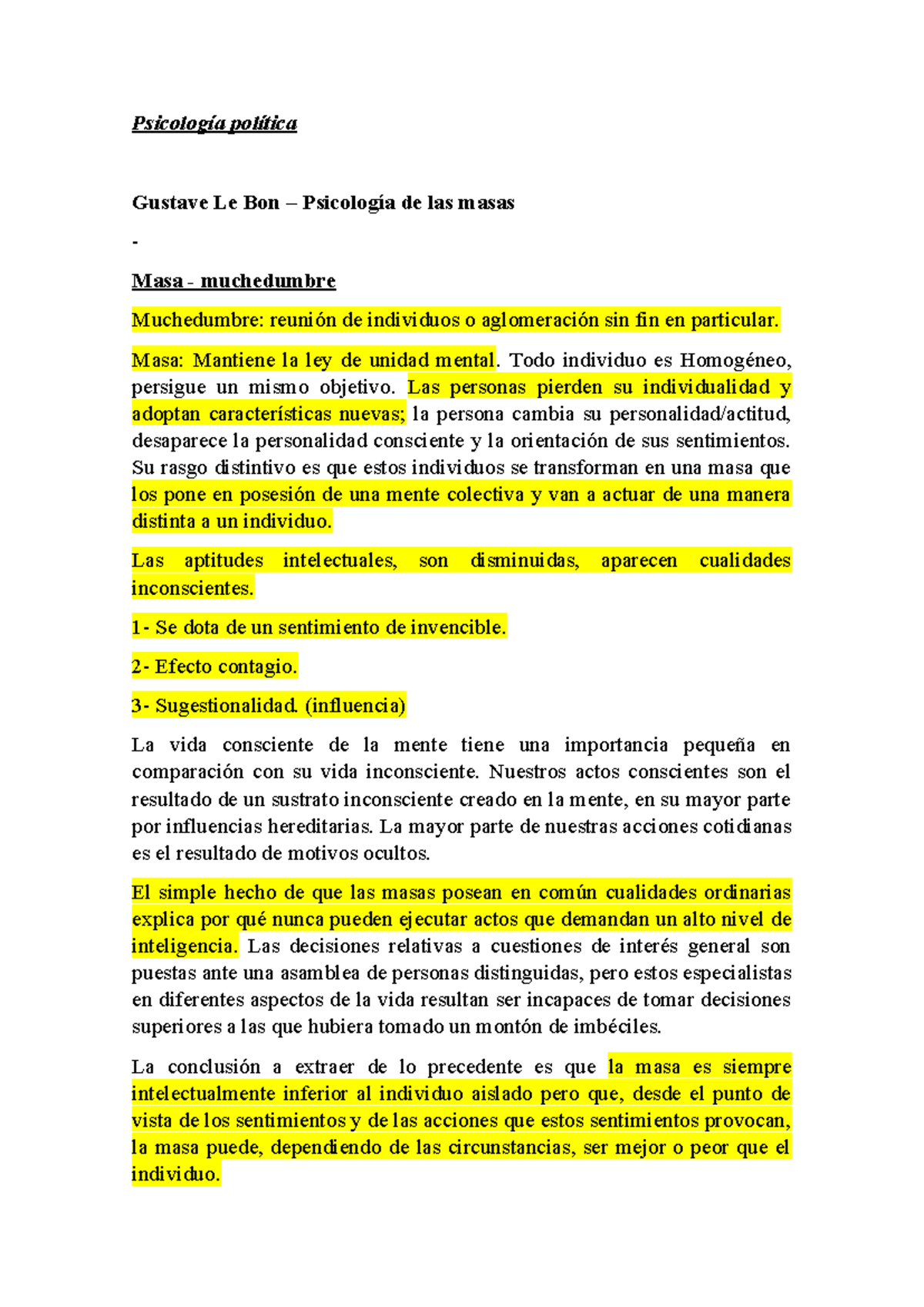 Psicología política - Resumen Psicologia Politica - Psicología política ...