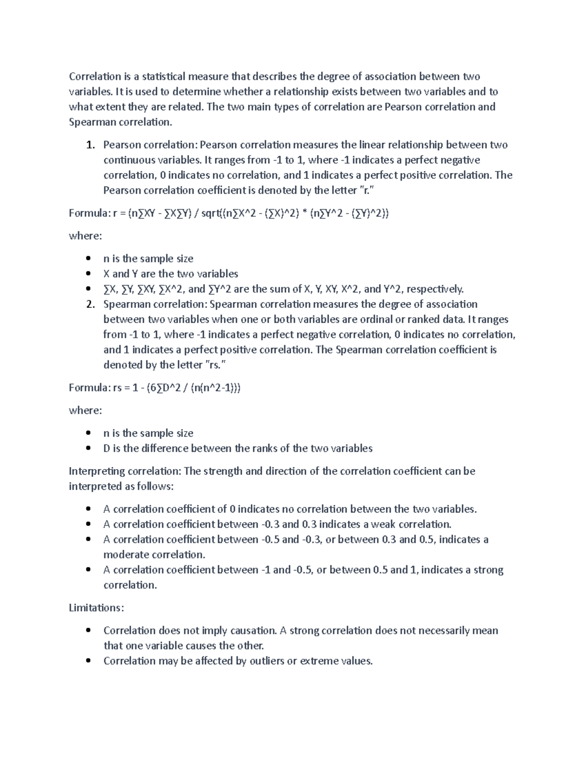 Num 1 2 3 4 - Correlation - Correlation is a statistical measure that ...