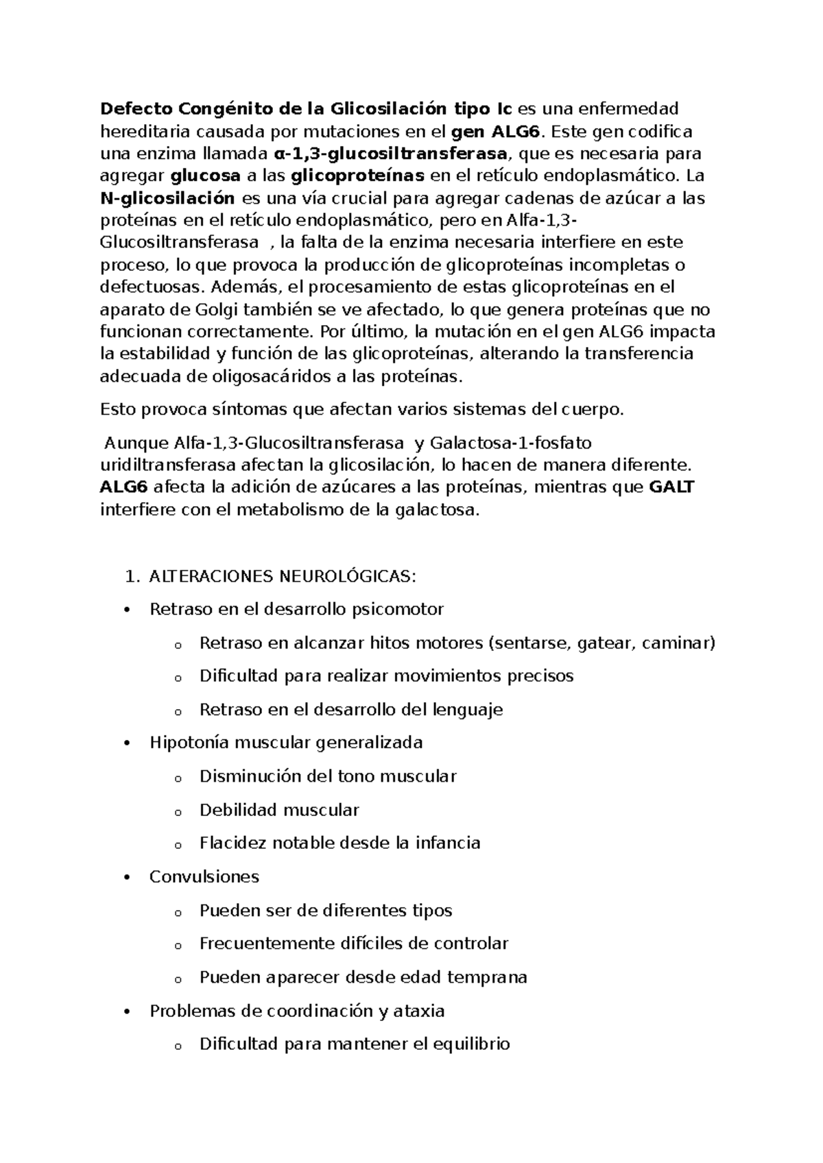 Defecto Congénito de la Glicosilación tipo Ic es una enfermedad ...