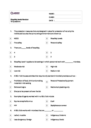 Quizz of Isolation Precautions - Isolation Precautions 16 Questions ...