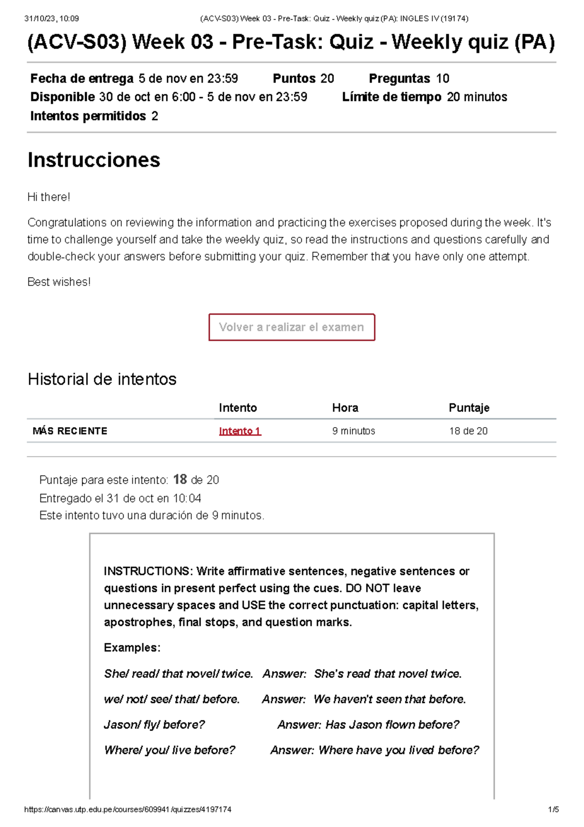(ACV-S03) Week 03 - Pre-Task Quiz - Weekly quiz (PA) Ingles IV (19174) - (ACV-S03) Week 03 ...