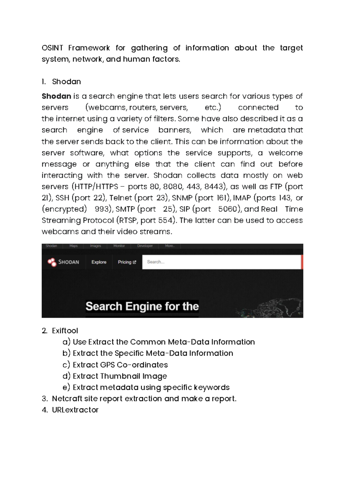 Task 2 - Ethical Hacking - OSINT Framework for gathering of information ...