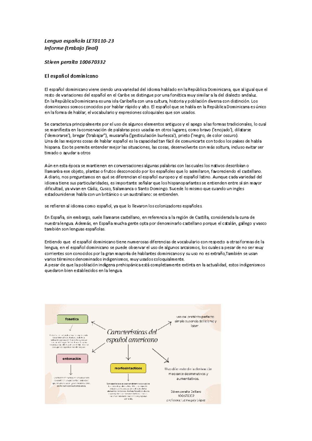 Documento (55) - Tttggg - Lengua española LET0110- Informe (trabajo ...