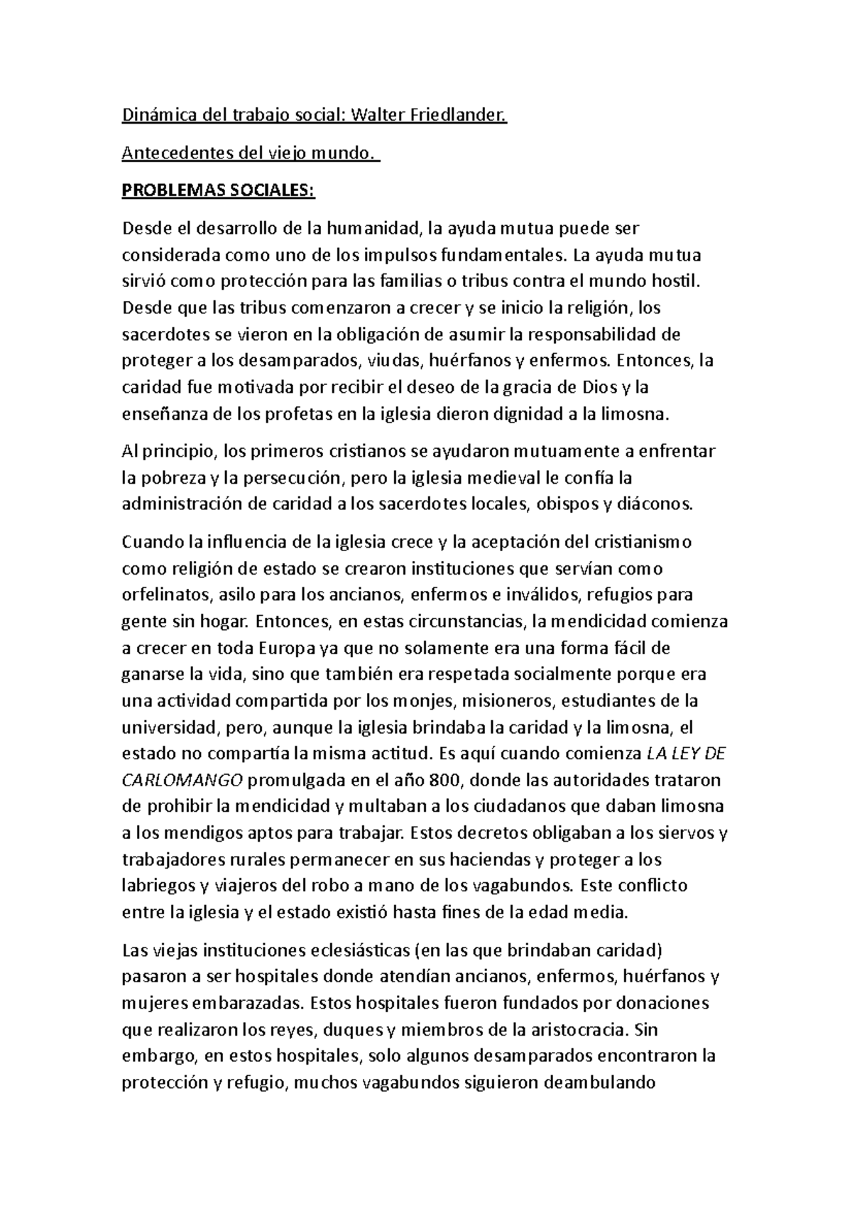 Dinámica del trabajo social - Dinámica del trabajo social: Walter ...