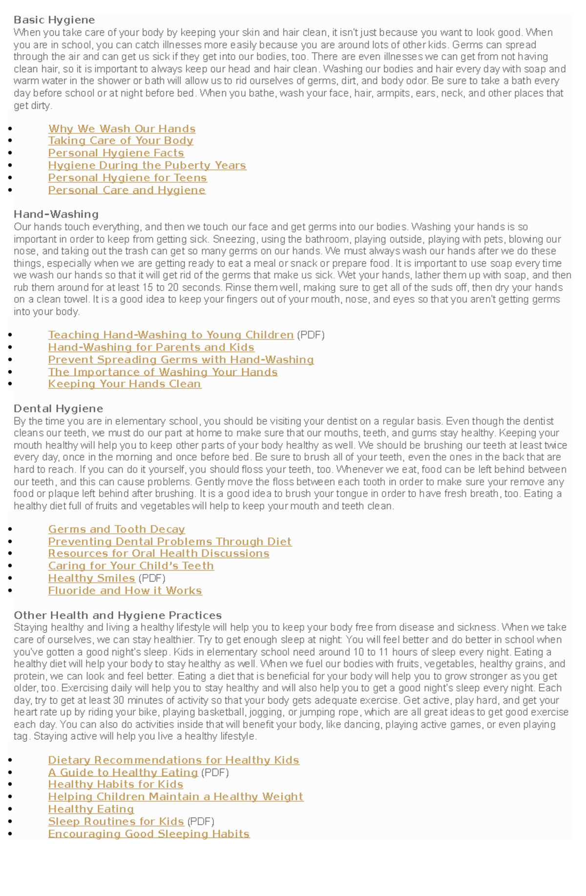 Basic Hygiene - Basic Hygiene When you take care of your body by ...