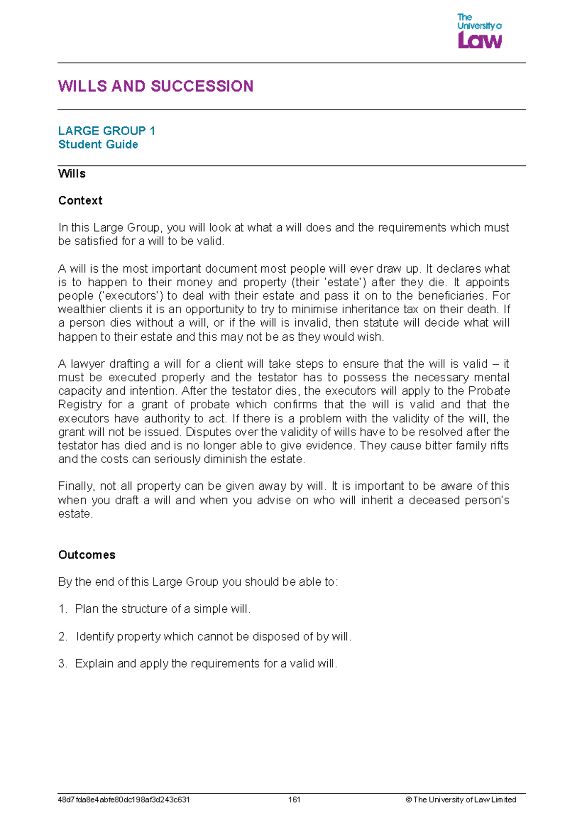 Will unit 1 l G - lecture notes - WILLS AND SUCCESSION LARGE GROUP 1 ...