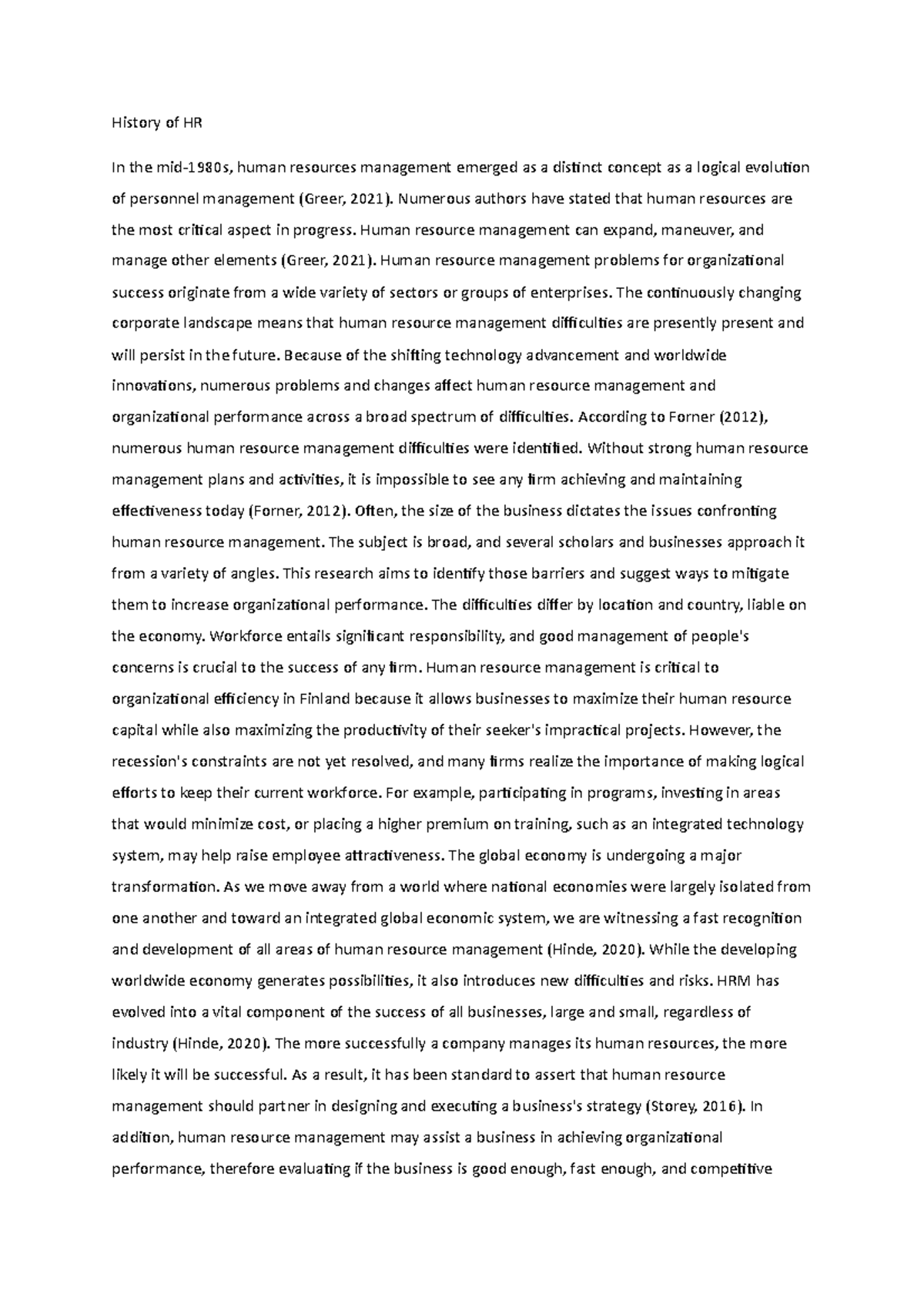 History of HR - History of HR In the mid-1980s, human resources ...