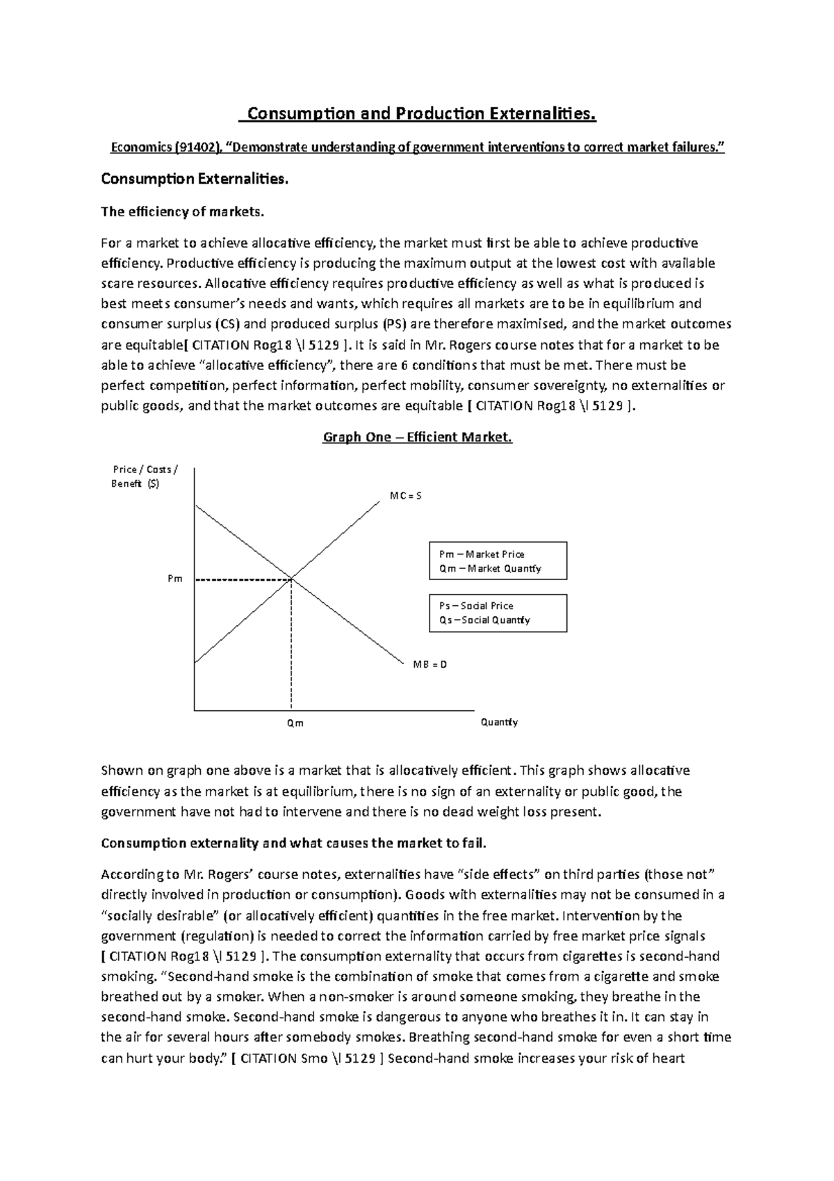 Economics Consumption and Production Externalities - Consumption and ...