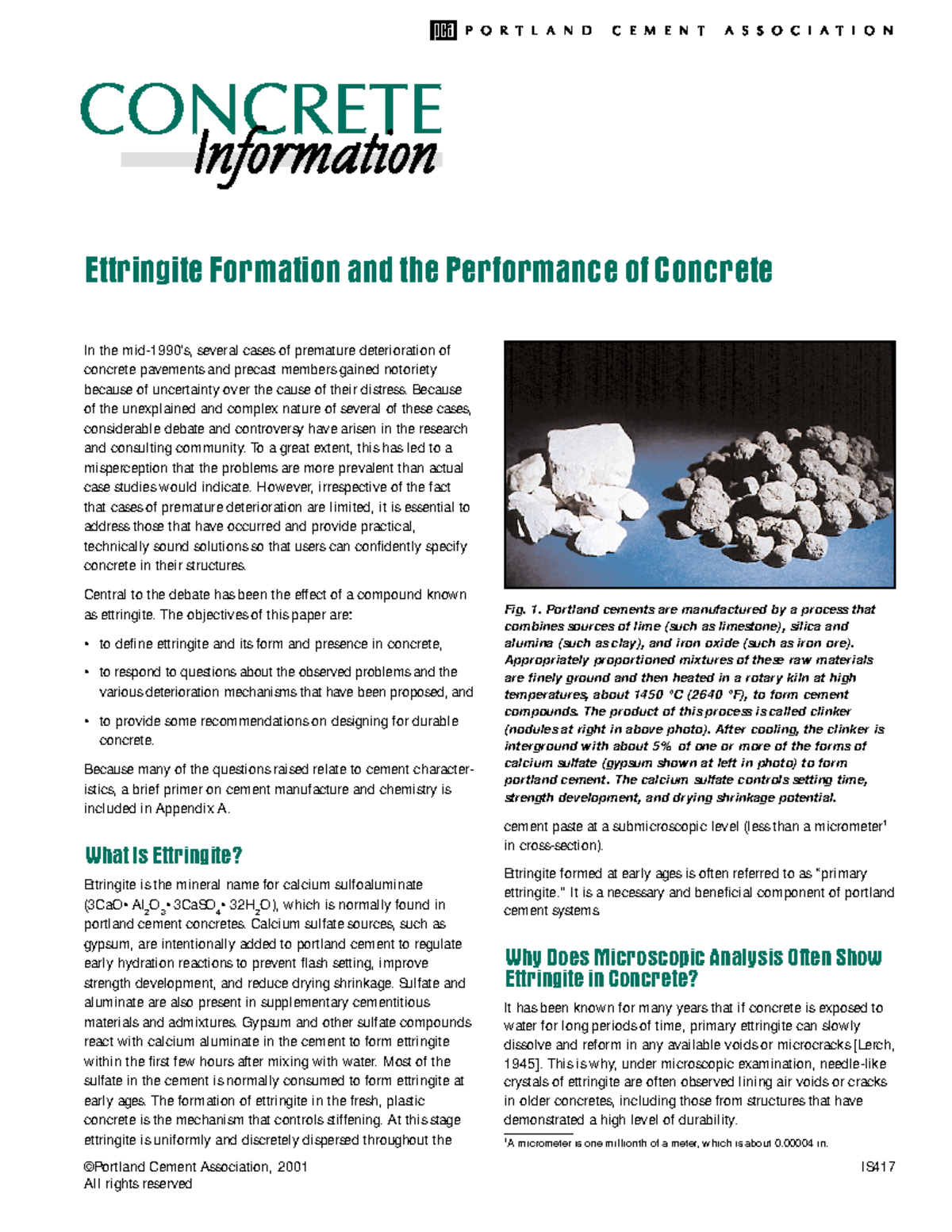 PCA-CI-Eettringite Formation and the Performance of Concrete - In the ...