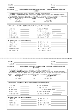 Q1 Activity 2 Factoring-difference-two-squares - First Quarter ...