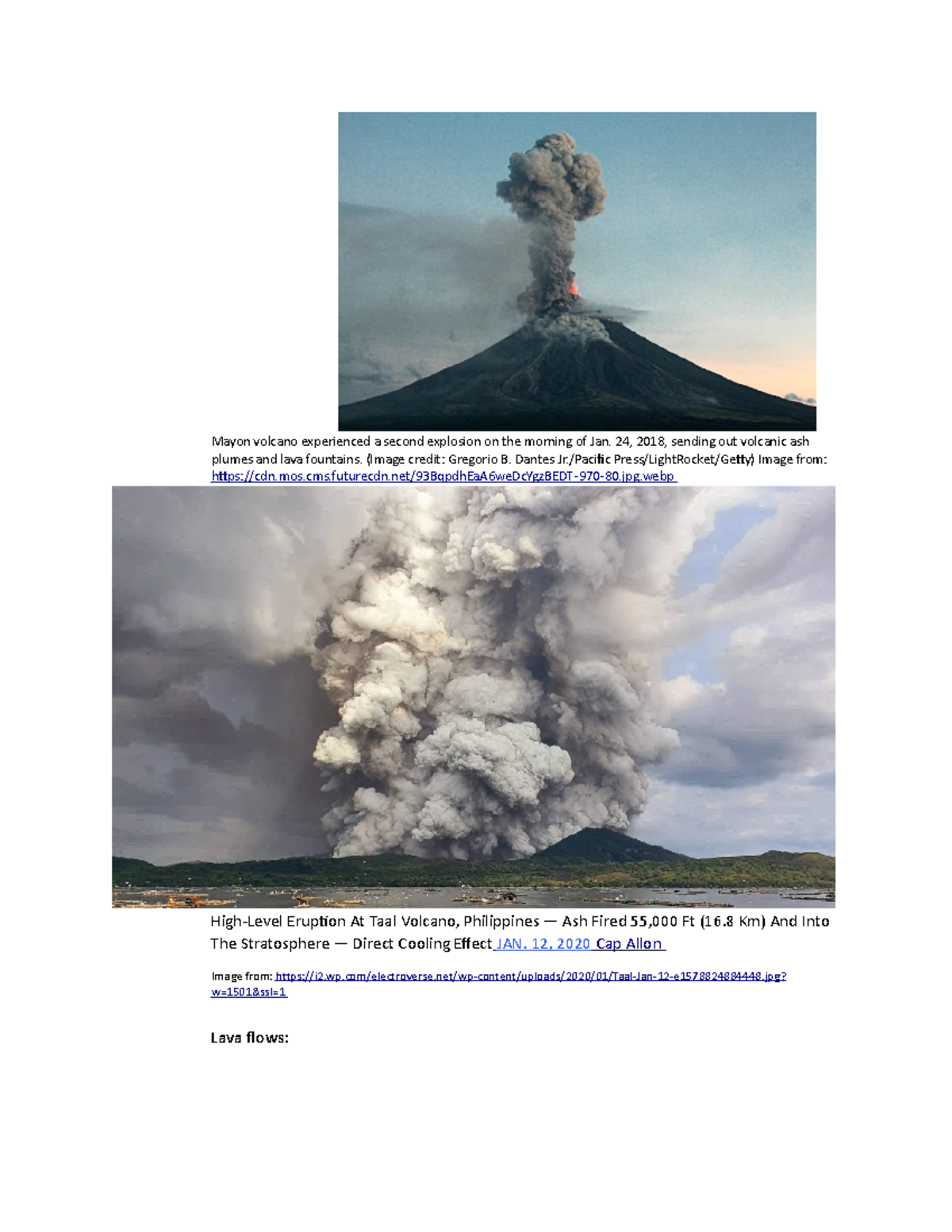 Environmental Science. Module 5 - Mayon volcano experienced a second ...