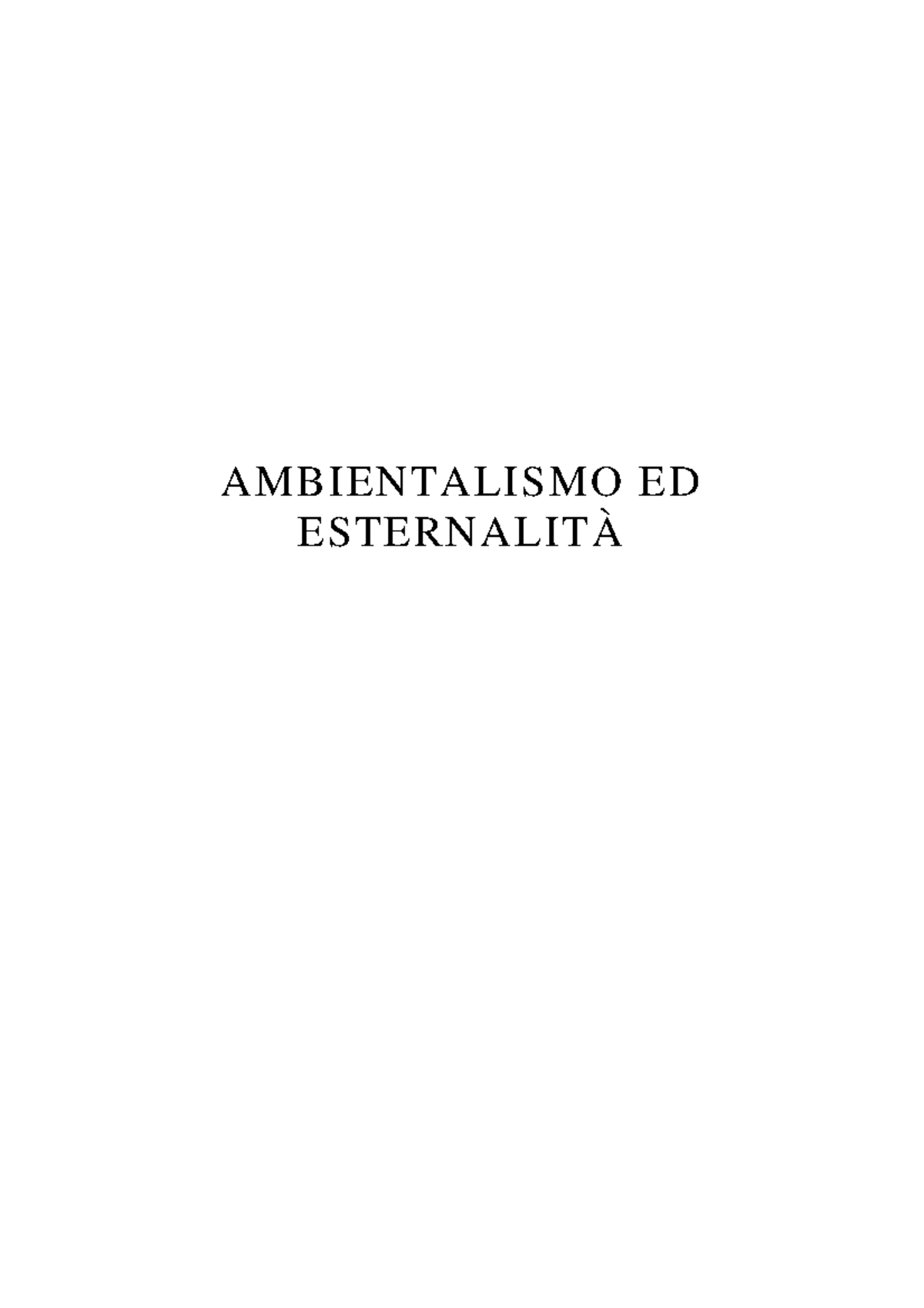 Tesina individuale/di gruppo Visco Comandini - AMBIENTALISMO ED ...