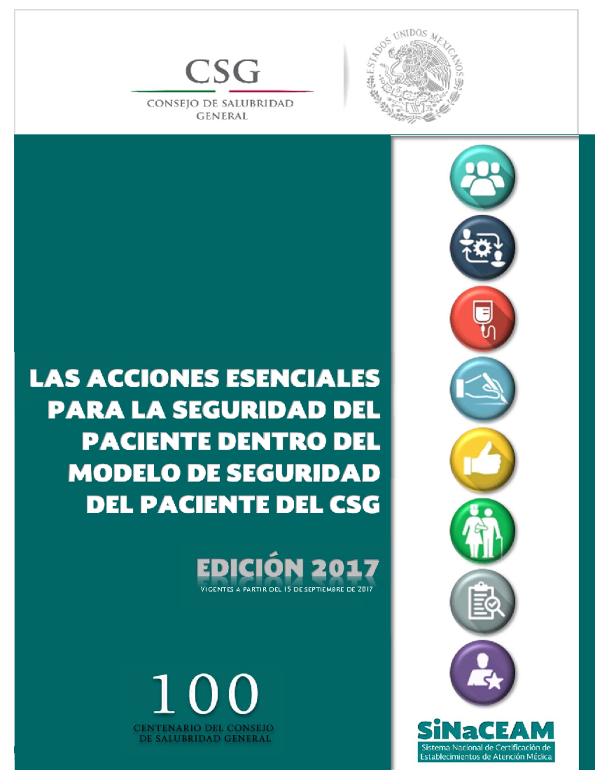 AESP Modelo SP CSG 15 - ESTÁNDARES PARA CERTIFICAR HOSPITALES | 2015 Consejo de Salubridad ...
