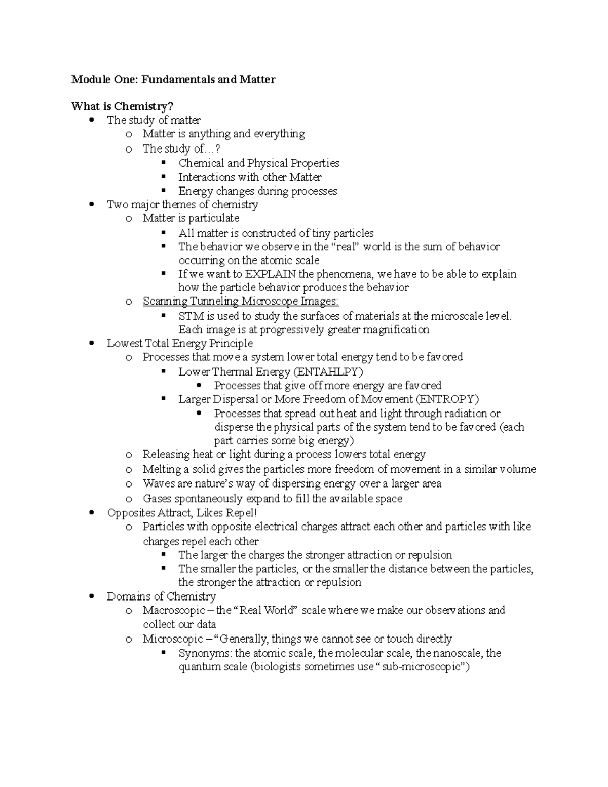 Introduction to Matter - Module One: Fundamentals and Matter What is ...