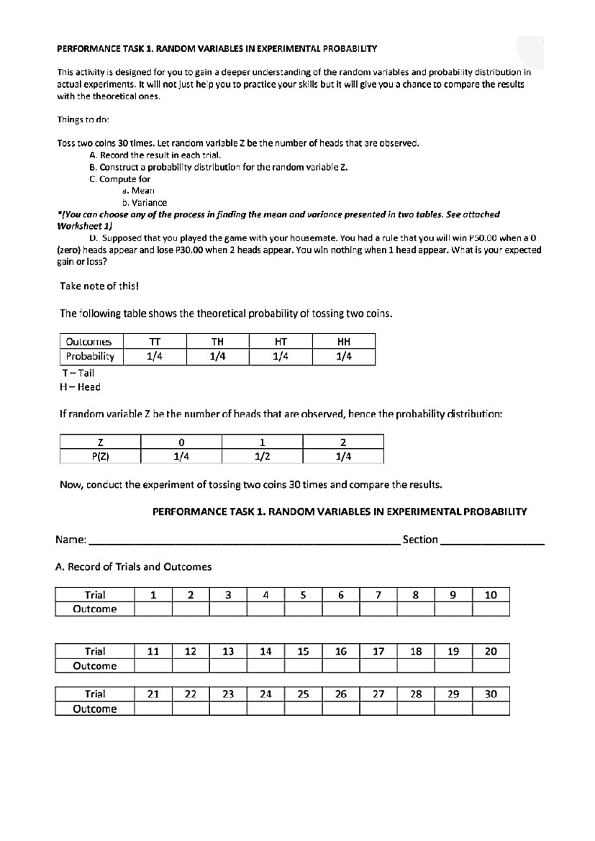 Performance task - Science Technology Engineering and Mathematics - Studocu