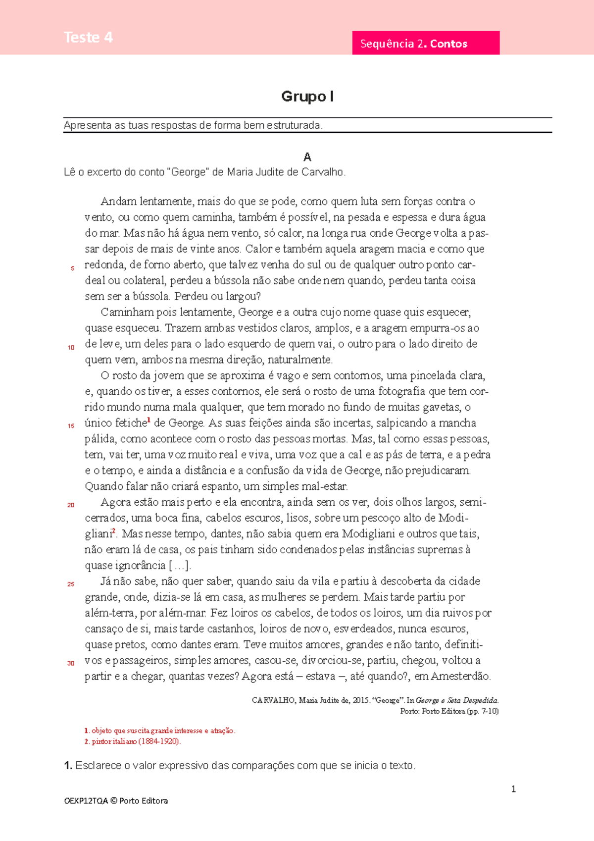 366118683 Oexp12 Teste 4 Contos George - Sequência 2. Contos Teste 4 ...
