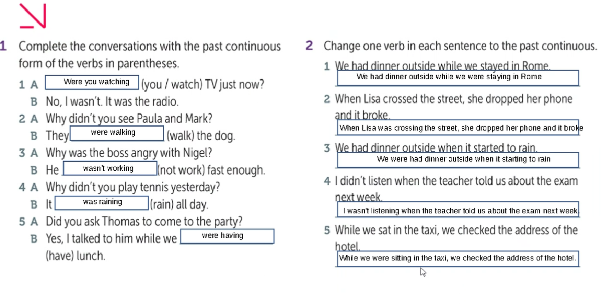 Were you watching - Ingles - Inglés básico - Were you watching were ...