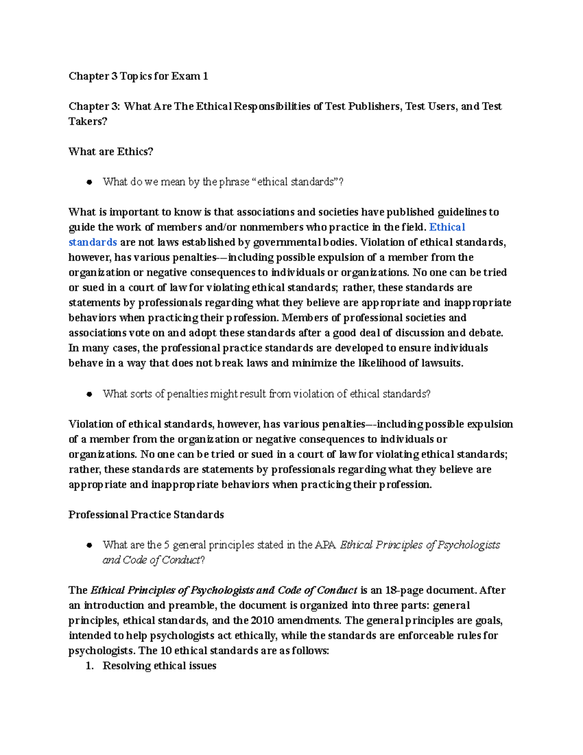 Psych 120 Chapter 3 Exam 1 - Chapter 3 Topics for Exam 1 Chapter 3 ...