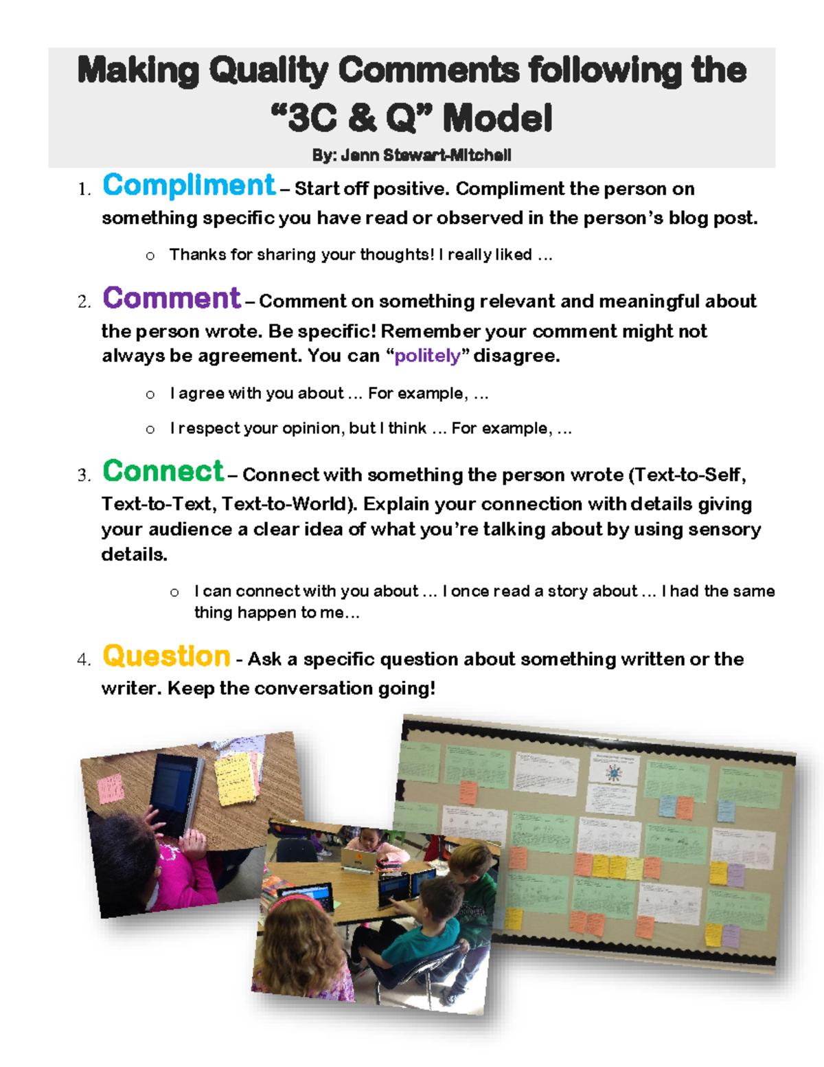 3CQ-FOR Course feedback - Making Quality Comments following the “ 3C ...