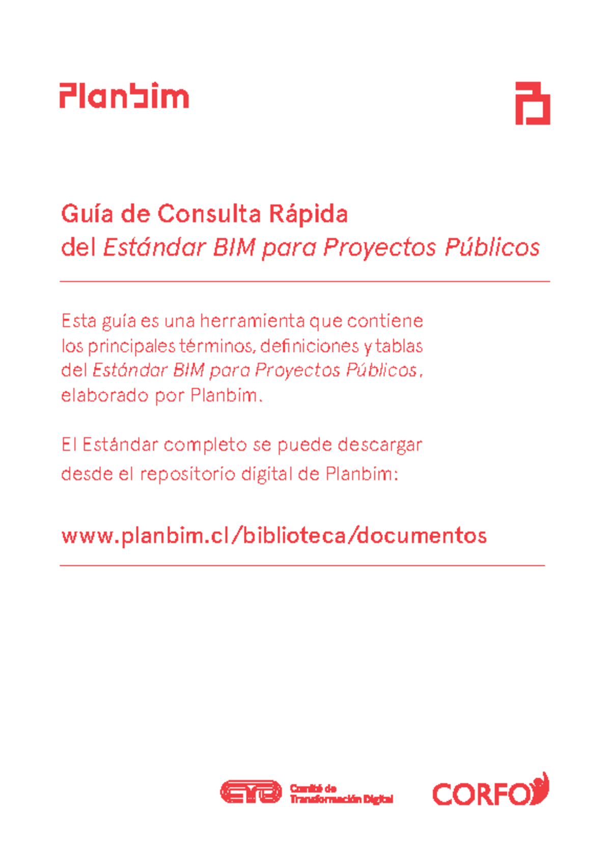 Guía Consulta Rápida. Plan BIM - Guía de Consulta Rápida del Estándar BIM para Proyectos ...