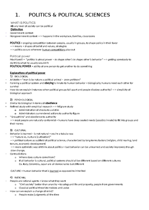 Schemi Intro to Politics - Intro to Politics - Notes Ch 1 – Politics ...