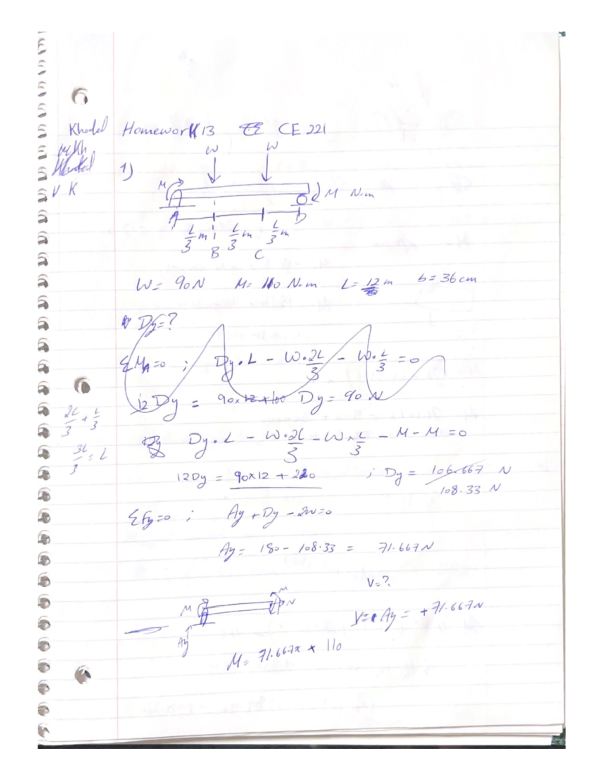 HW13-CE221-1 (Part 1 of Homework 13) - CE 221 - Studocu