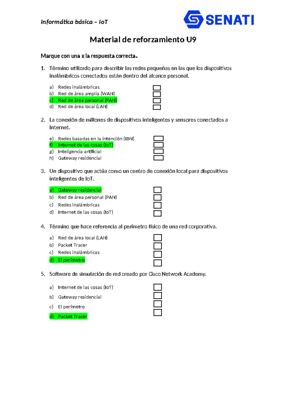 SINU-151 Unidad 09 Material Reforzamiento - Informática básica – IoT Material de reforzamiento U ...