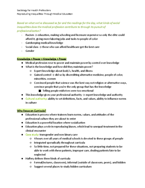 SOC 238 Foundational Concepts Notes Winter 23 - SOC 238 Foundational ...