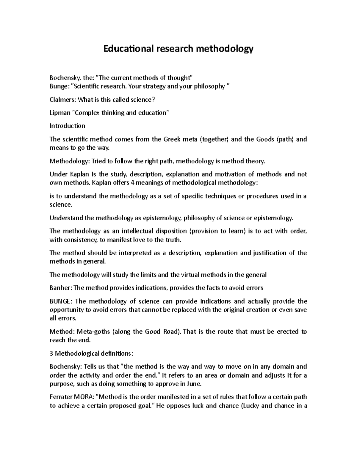 Educational research methodology - Educational research methodology ...