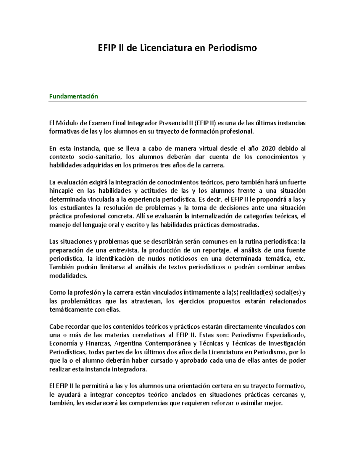 Programa EFIP II 20221 - Guia para ejercitar los trabajos a realizar ...