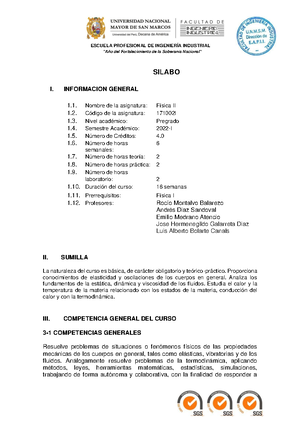 Informe 9 Fisica 2 - estudia - EXP. N° 11 – CALOR ESPECÍFICO 1 UNIVERSIDAD NACIONAL MAYOR DE SAN ...
