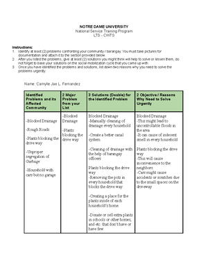 NSTP - Module 1 - NSTP- MODULE 1 What lessons can we draw from the ...