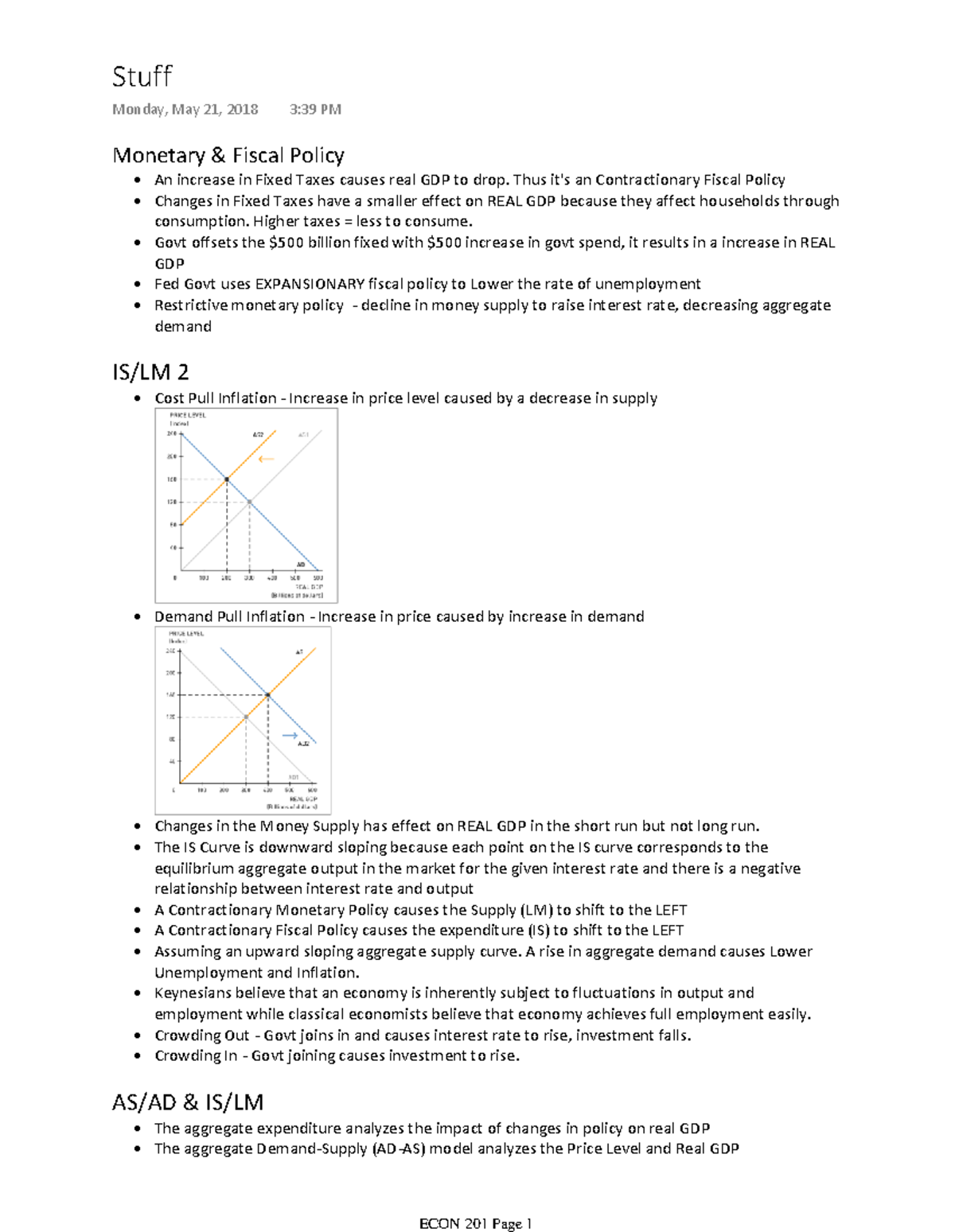 Econ 201 Lecture Notes All Warning Tt Undefined Function 32 Warning Tt Undefined