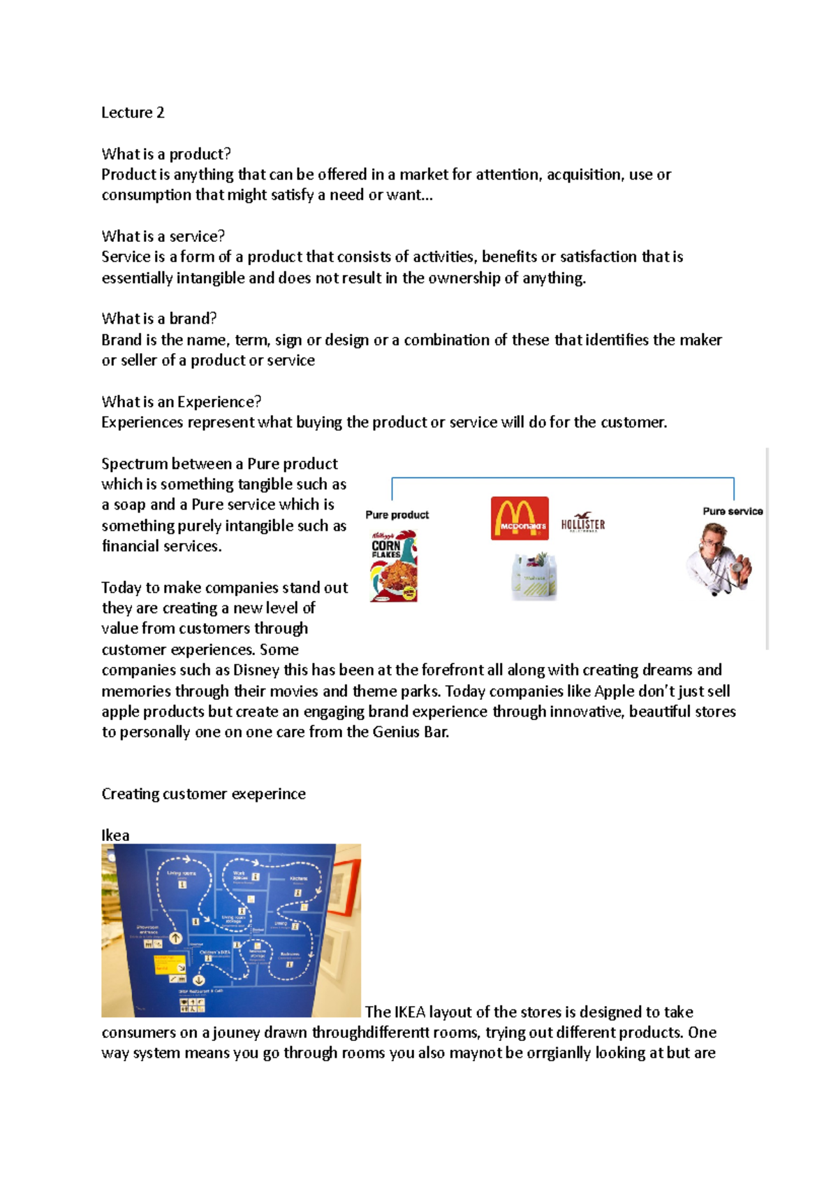Lecture 2 - Products and Services - Lecture 2 What is a product ...
