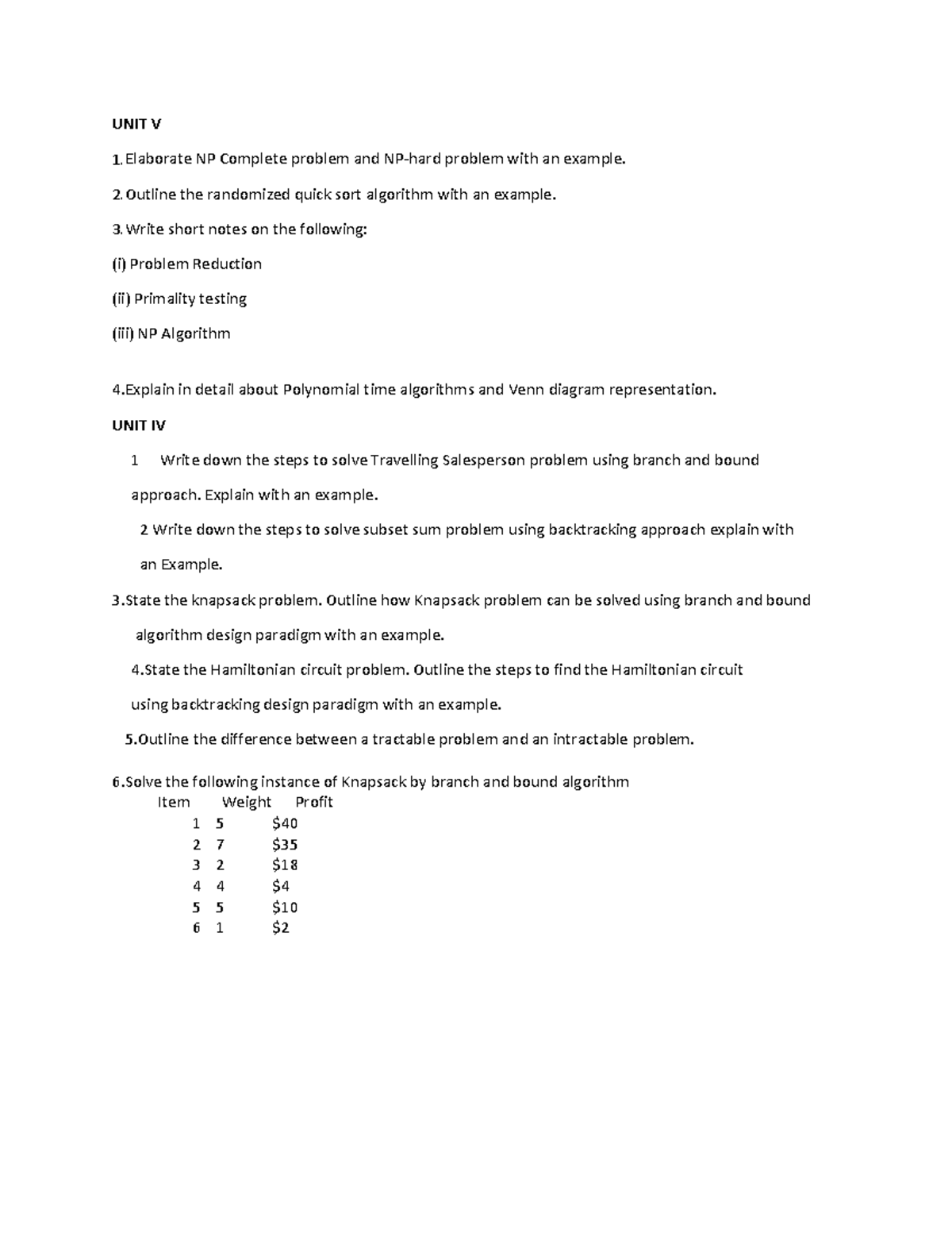 Introduction To C Unit V 1 Np Complete Problem And Np Hard Problem