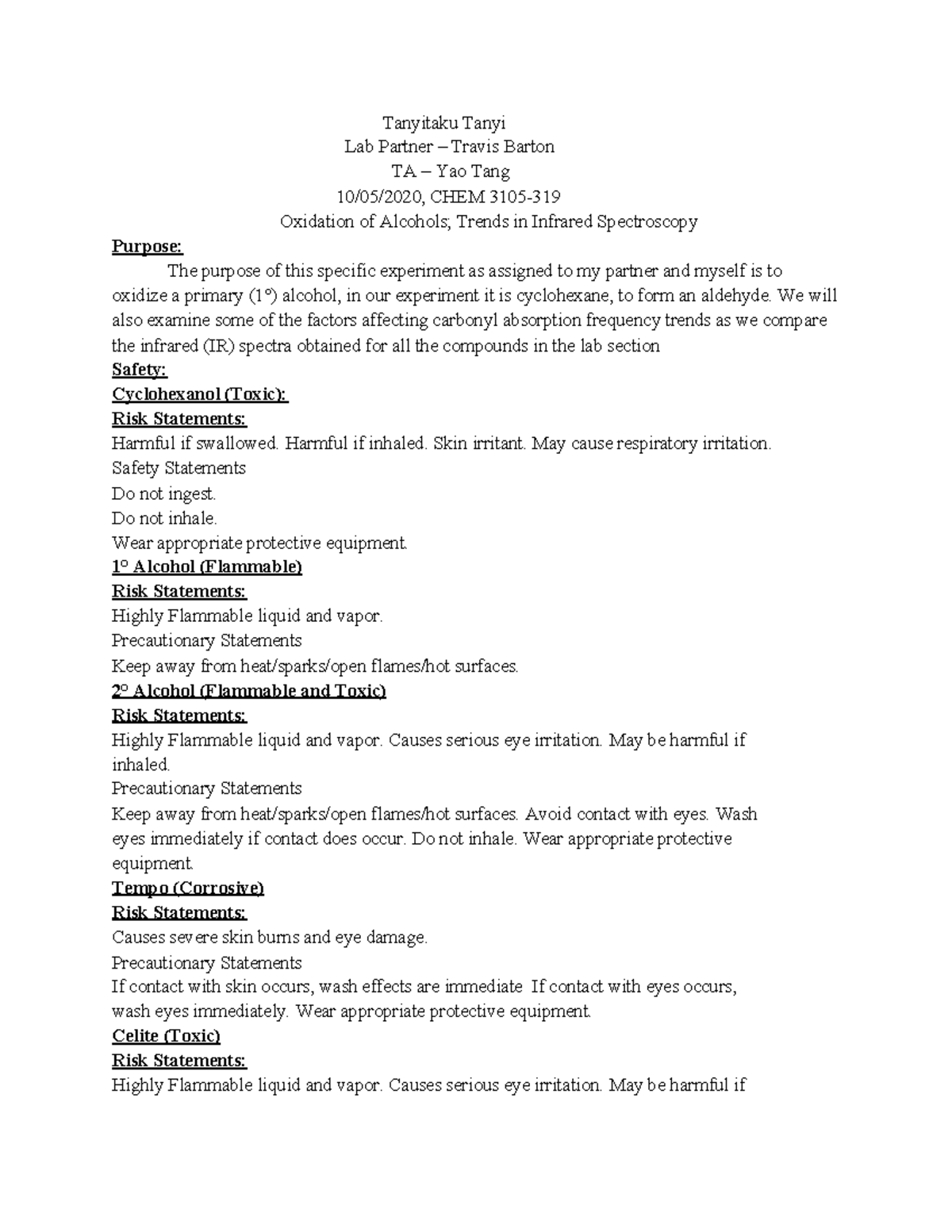 Lab 6 - lab report - Tanyitaku Tanyi Lab Partner – Travis Barton TA ...