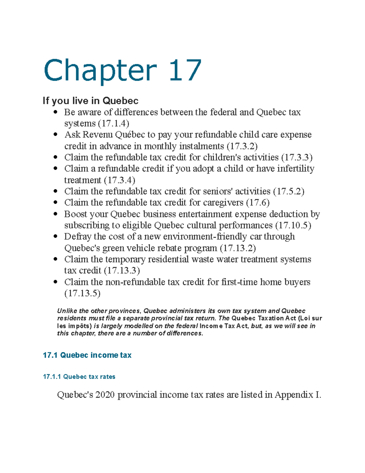 Income tax chapter 17 - Lecture notes 17 - Chapter 17 If you live in ...