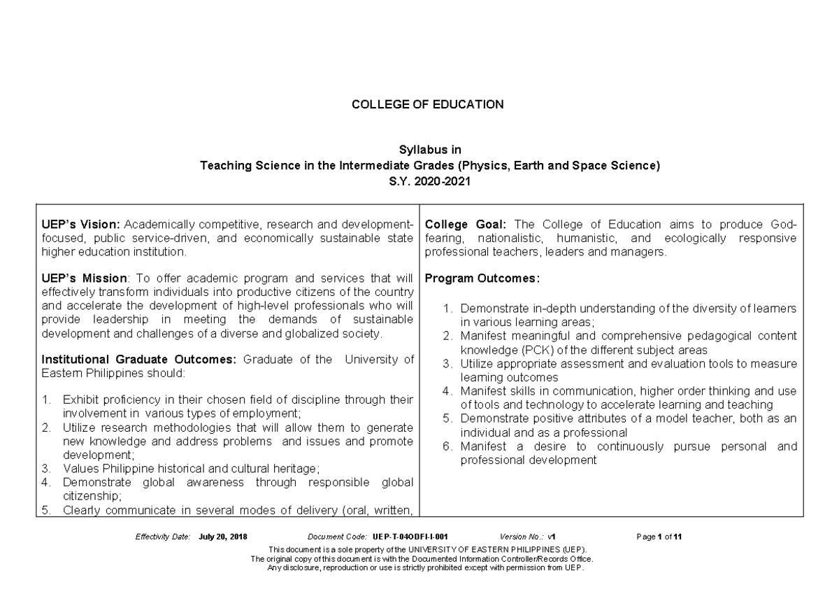 Inclusive Education and Multigrade Teaching - COLLEGE OF EDUCATION ...