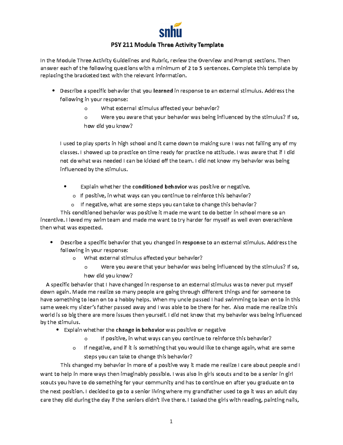 PSY 211 Module Three Activity Template (2) (1) - PSY 211 Module Three ...