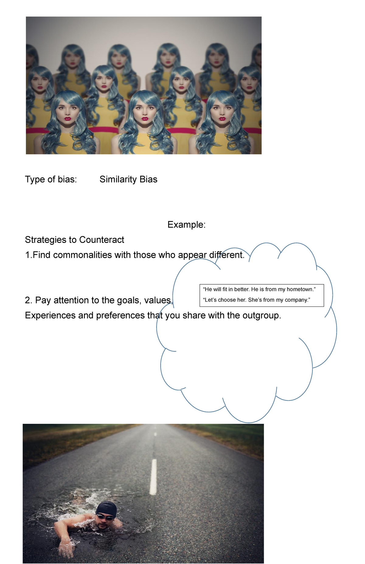 Mini Week#6 - Managing Unconscious Bias Activity Poster - Type of bias ...