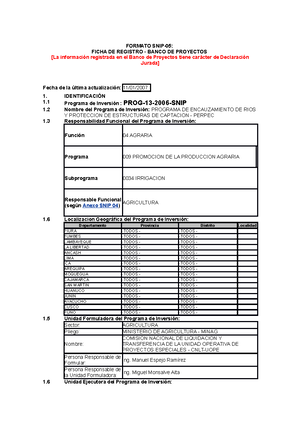 Diagnostico de Un Proyecto - UNIVERSIDAD NACIONAL DE INGENIERIA ...
