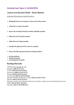 Topic 11 Automatism - Case summaries - TOPIC 11: AUTOMATISM Mkise 1959 ...