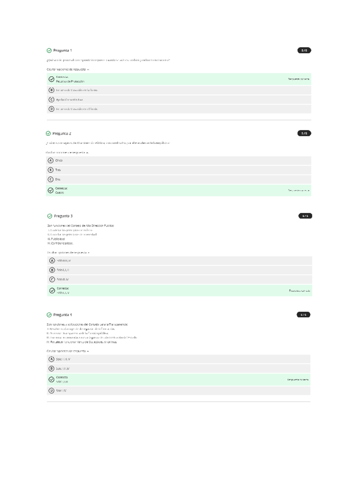 Prueba 2 Modernización E Innovación DEL Estado - Pregunta 1 acción procesal corresponde ...