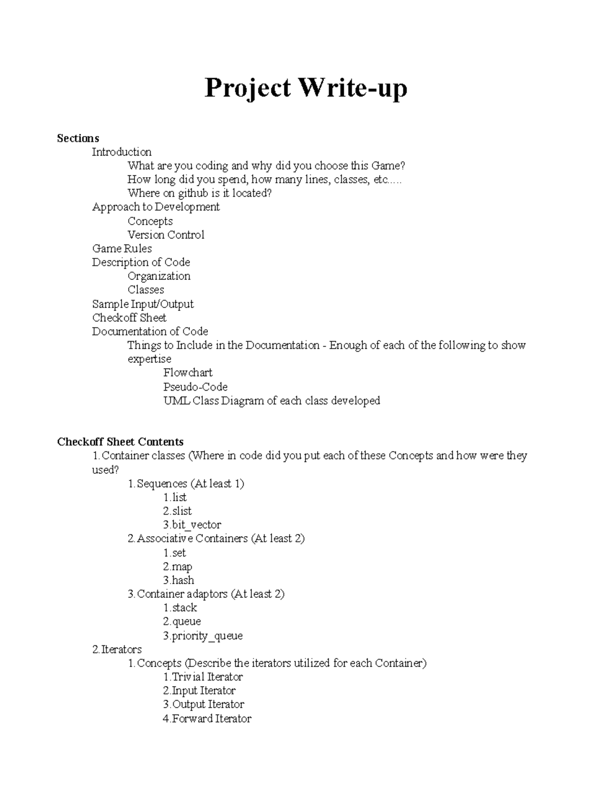 Project 1 Summary Content - Project Write-up Sections Introduction What ...