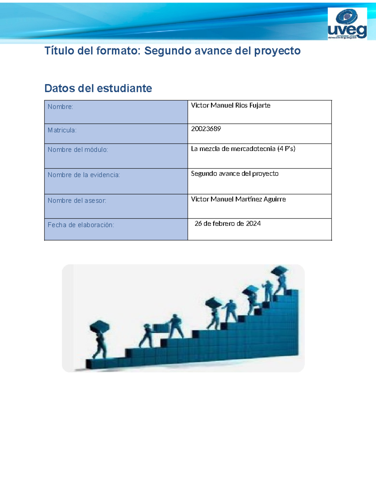 Rios Victor Segundo avance - Título del formato: Segundo avance del ...