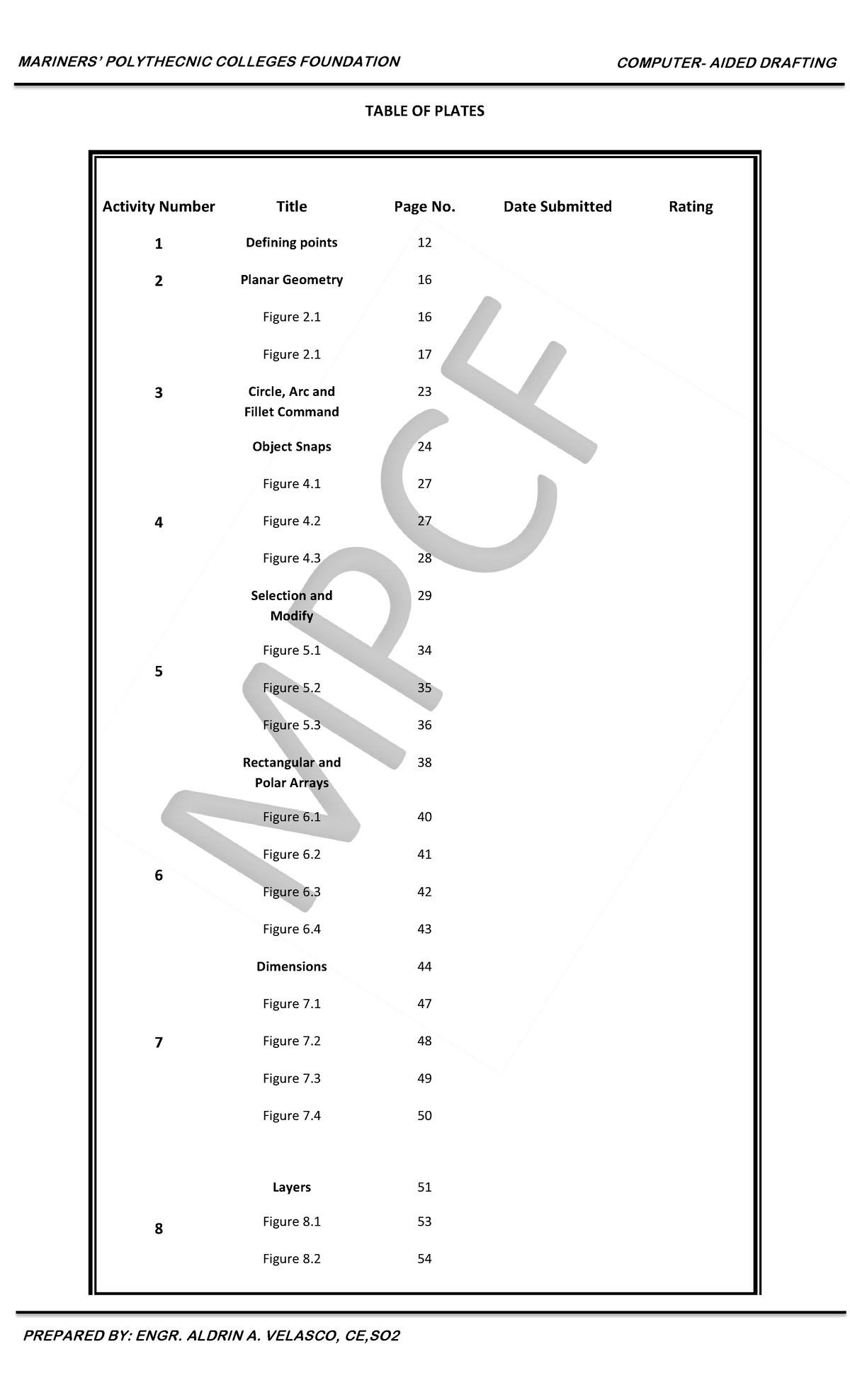 Bsname CAD - STUDY - TABLE OF PLATES 3 Circle, Arc and Selection and ...