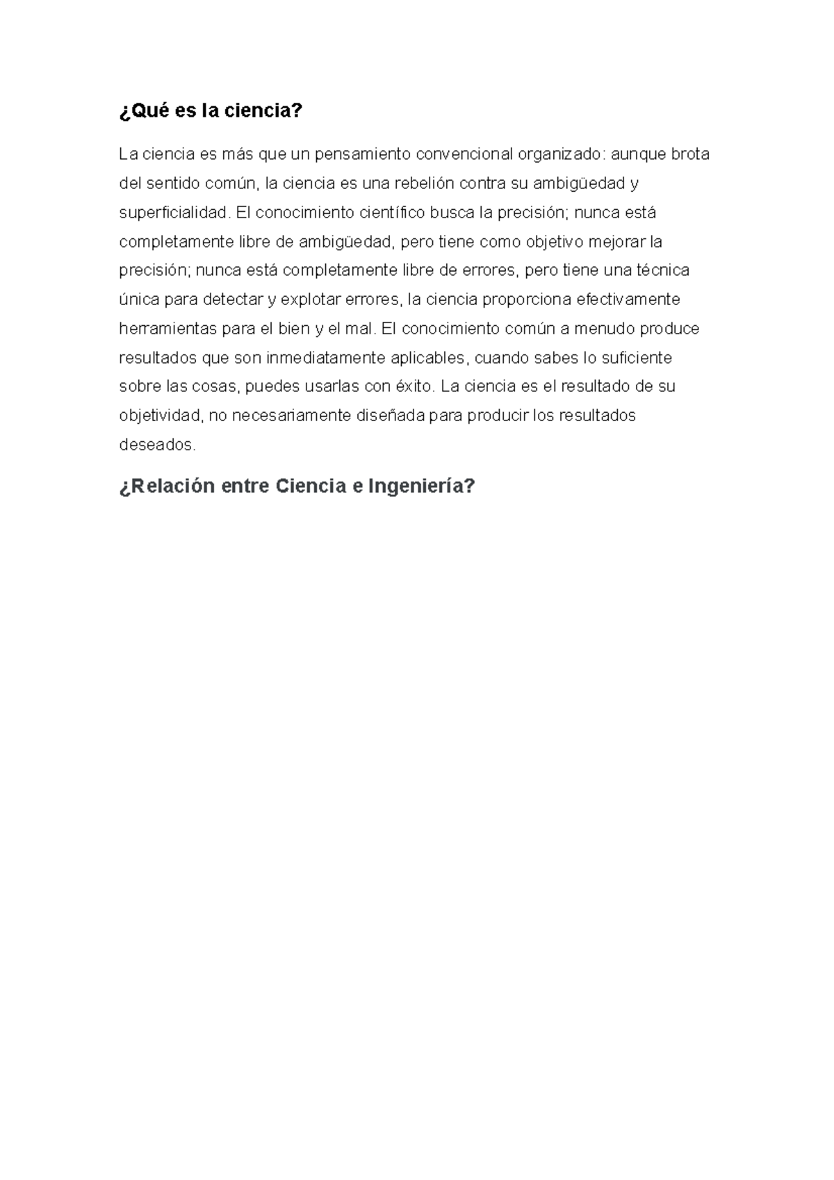 Tarea 2 - asdasdasdasdas - ¿Qué es la ciencia? La ciencia es más que un ...